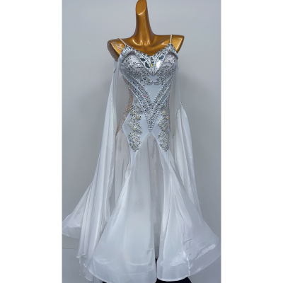 懒猫onue高端定制摩登舞赛服【MM399】华尔兹狐步舞探戈高定舞裙