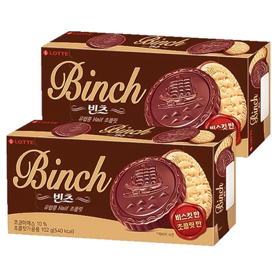 Binch宾驰夹心饼干乐天巧克力
