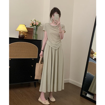 现货清仓!!!   【慵懒时光】小个子套装上衣+半身裙两件套