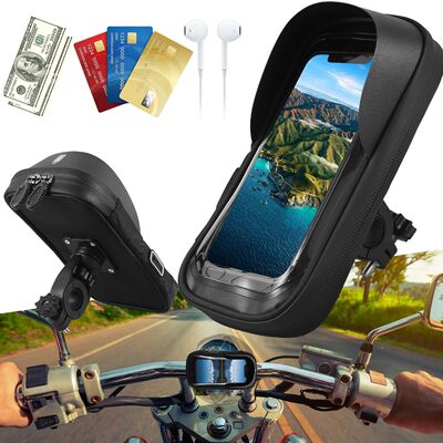 Handlebar Bag Phone Holder Bike Front Frame Phone Bag