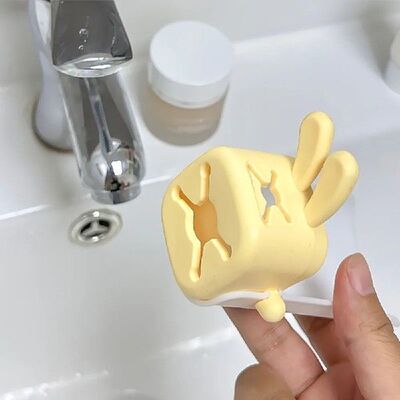 2pcs Cute Bunny Shaped Faucet Extender U-Shaped Water Tap