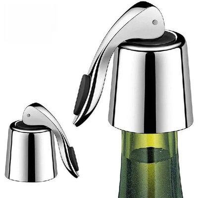 2PCS Wine Bottle Stopper Reusable Leakproof Silicone