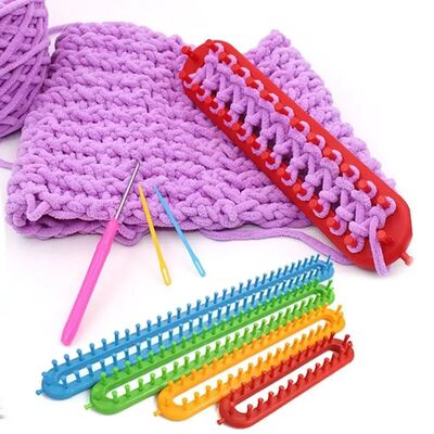 Durable 26/36/47/58cm Weaving Loom Knitting Kit Rectangle