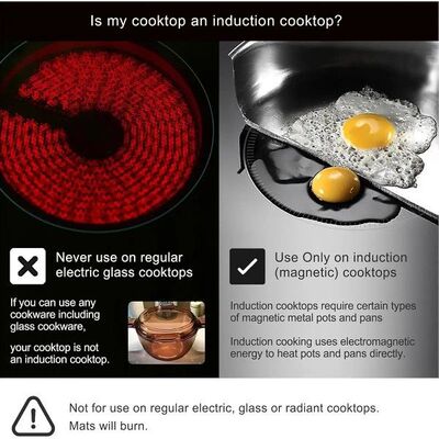 Industrial Tools 1pc Induction Cooktop Mat - Silicone