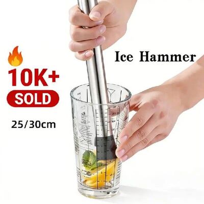 【Stainless Steel Ice Cocktail Crushed Cocktail Popsicle
