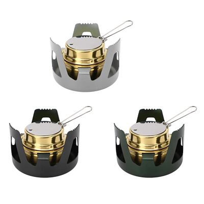 Backpacking Stove Brass Mini Alcohol Stove Siphonic Design