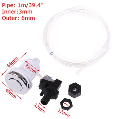 16A Push Air Button Switch Food Waste Disposal Bathtub