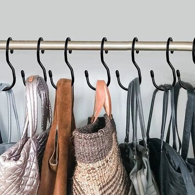 4Pcs Purse Hanger for Closet, Unique Twist Design Bag