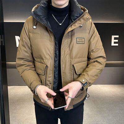 新款羽绒服男士立领加厚鸭绒外套