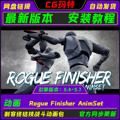 UE5.4-5.7  Rogue Finisher AnimSet 虚幻 刺客终结技战斗动画包