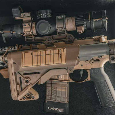 美利坚洋行独家武器后托贴纸 数据记录无痕贴 靶场尾托贴 3张装