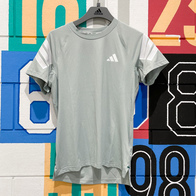 ADIDAS阿迪达斯男装2025夏季新款透气速干健身跑步短袖T恤 JW9662