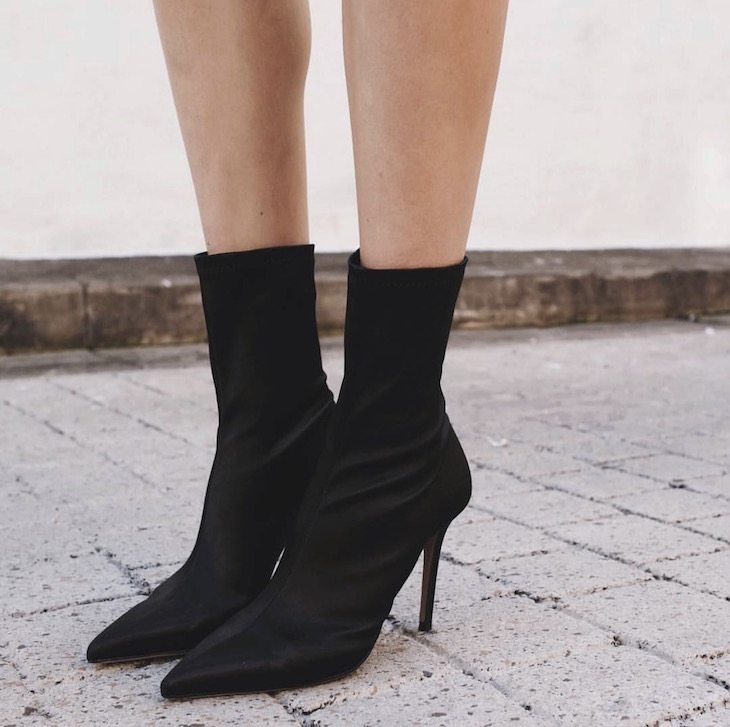 Yelow Boots shoes woman 欧美秋冬短靴弹力布高跟靴外贸女鞋43码