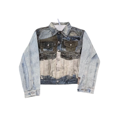 AC风格3D立体数码印花复古夹克