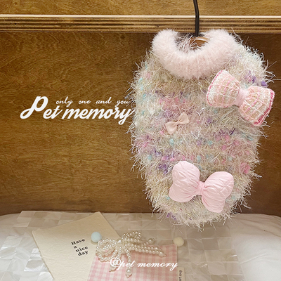 秋冬宠物猫猫狗狗衣服马尔济斯比熊小型犬毛衣加厚加绒披风外套