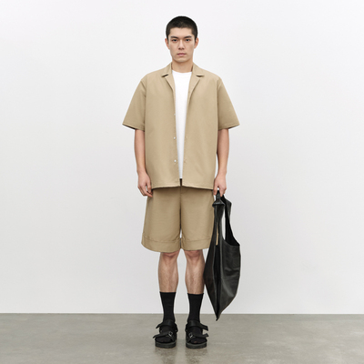 宽松休闲日系小西装外套古巴领