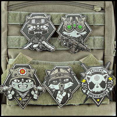 战术猫咪魔术贴章士气