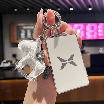 适用24款小鹏MONA M03卡片钥匙套新小鹏P5/P7壳G3/G6/G9车NFC包扣