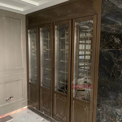 精工定制新中式风格不锈钢恒温酒柜 冷藏酒柜 红酒白酒洋酒柜每方