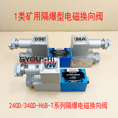 I类矿用隔爆电磁阀24GDEI1/34GDEY/BY/EO/BO/EH/BH/EM/BM-H6B-T