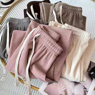 pants casual rice glutinous tall and lazy drape waist high