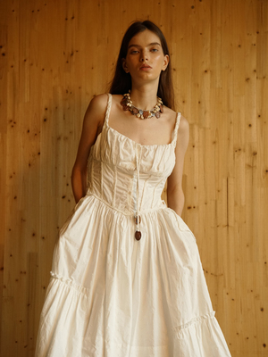 全棉面料刺绣小花辫子肩带