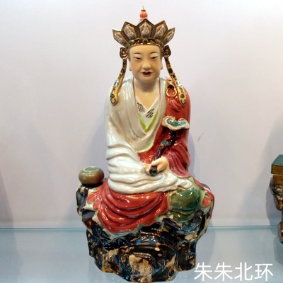 景德镇手绘办公室解压无语菩萨像