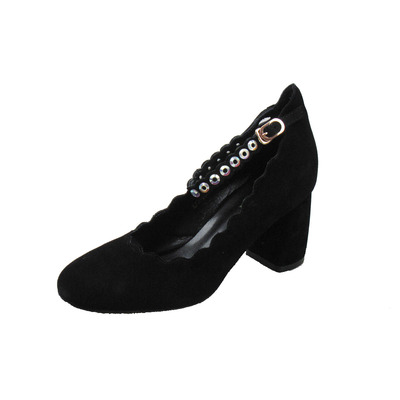 绒面羊皮KUUKI/高琪单鞋通勤浅口