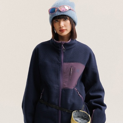 户外巴塔哥波浪保暖抓绒上衣