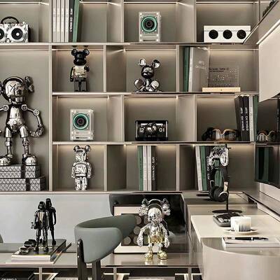 样板间男孩儿童房卡通电镀公仔