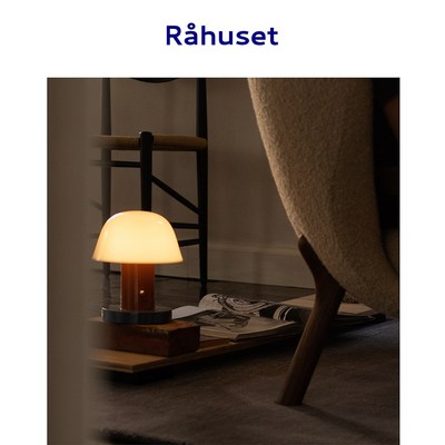 &tradition Setago充电台蘑菇灯 无线床头北欧正品授权