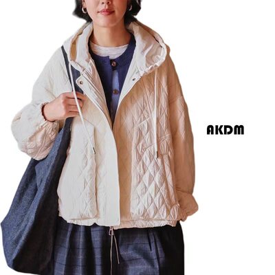 AKDM连帽抽绳休闲厚外套保暖上衣3335