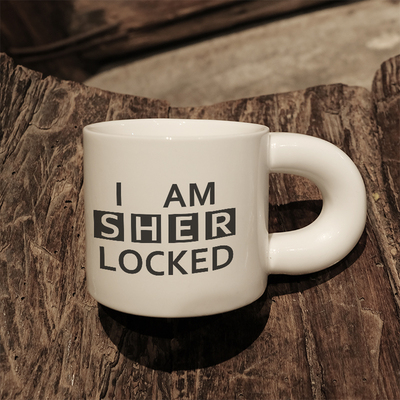 神探夏洛克周边I AM SHERLOCKED我被福获马克杯陶瓷咖啡杯胖胖杯