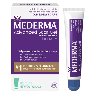 Mederma Advanced Scar Gel, Treats Old and New Scars,