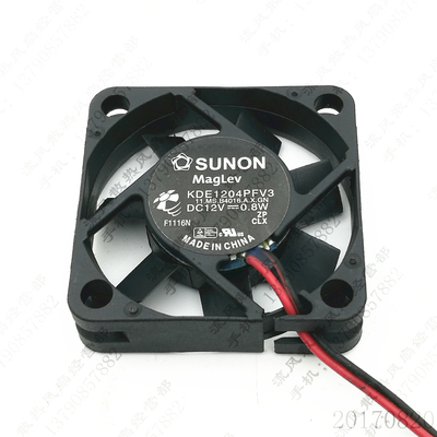 原装 SUNON KDE1204PFV3 12V 0.8W 4010 4cm 静音 南北桥散热风扇