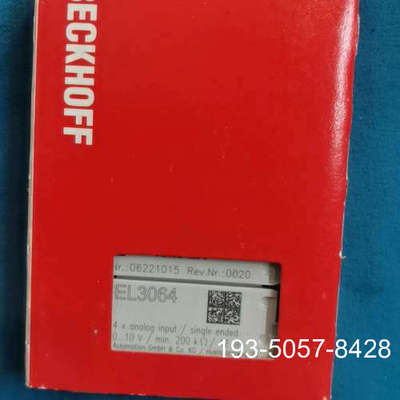 议价倍福EL3064正品，4路模拟量输入模块，0-10详谈