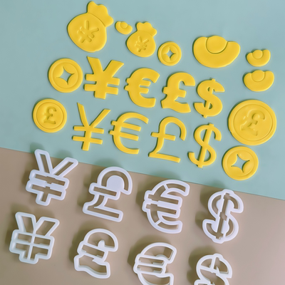 河马泥塘细体符号翻糖切模