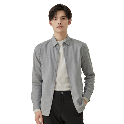 ZIOZIA天丝棉长袖衬衫