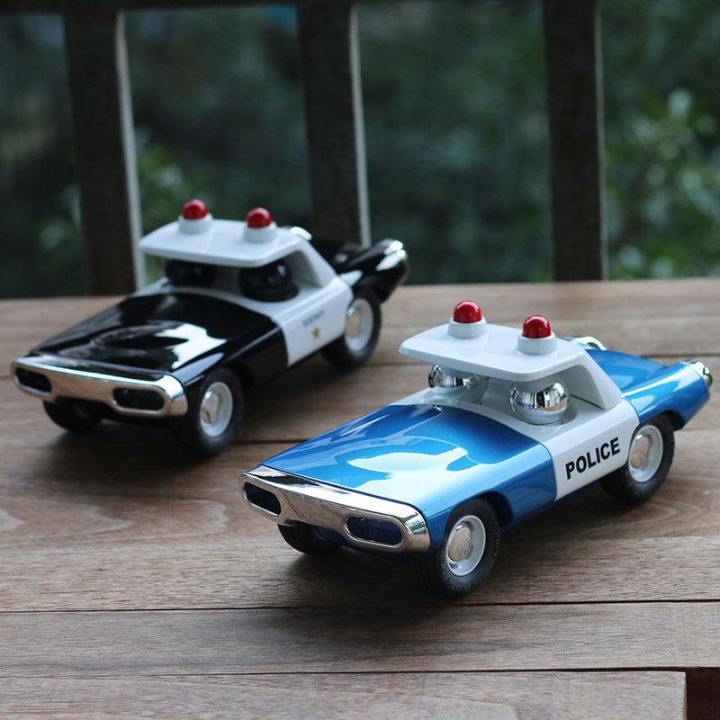 儿童新年英国playforever警车摆件 玩具汽车5岁儿童生日礼物男孩