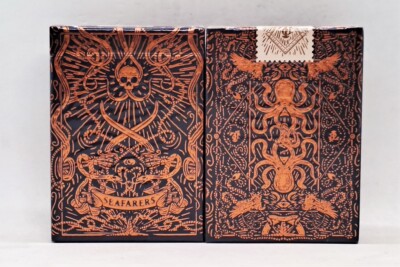 美國原裝進口 Luxury Seafarers Commodore 黑 花切收藏 撲克牌