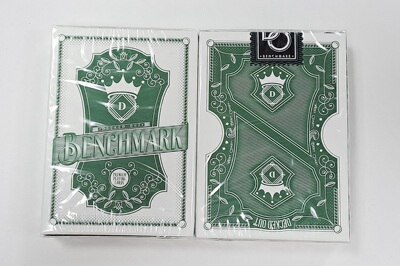 美國進口 Benchmark 基準 Teal 藍綠色 花切收藏 撲克牌