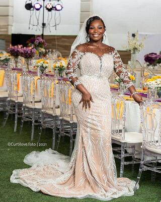 Mermaid Luxurious Wedding Dress Vintage Bridal Gowns Dresses