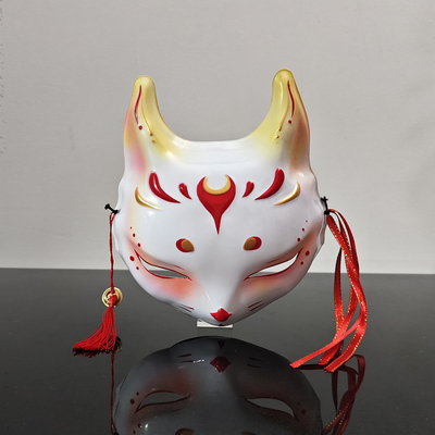 古风COS小仙狐妖表演舞会化妆狐狸猫日式半脸装扮万圣节派对面具