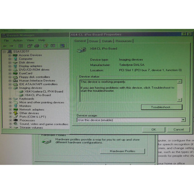 Dalsa X64-CL OR-64E0-IPRO0 B2 frame grabber