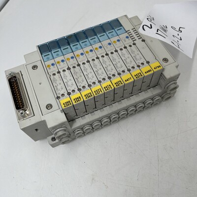 SMC SY3200-5U1 MAINFOLD SOLENOID VAE ASSEMBLY USED AND WOR