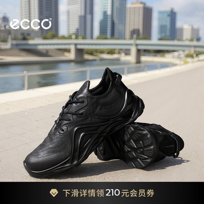 ECCO爱步慢跑鞋男 夏季皮革运动跑步鞋 健步BIOM INFINITE 825654