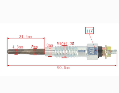 丰田叉车配件发动机预热塞