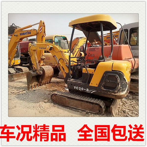 小型挖掘机农用1吨2吨 二手玉柴13/20/35微型挖掘机 家用挖土果园