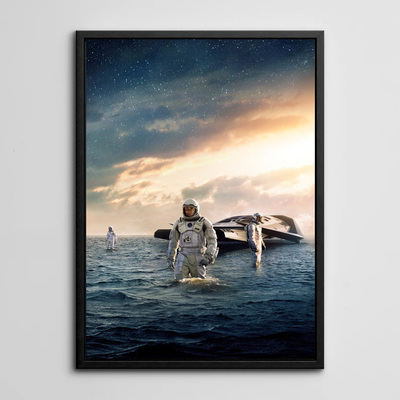 装饰画电影海报星际穿越设计