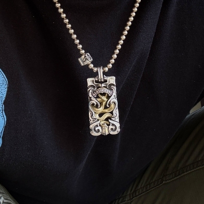 铁心银饰原创设计男士纯银吊坠